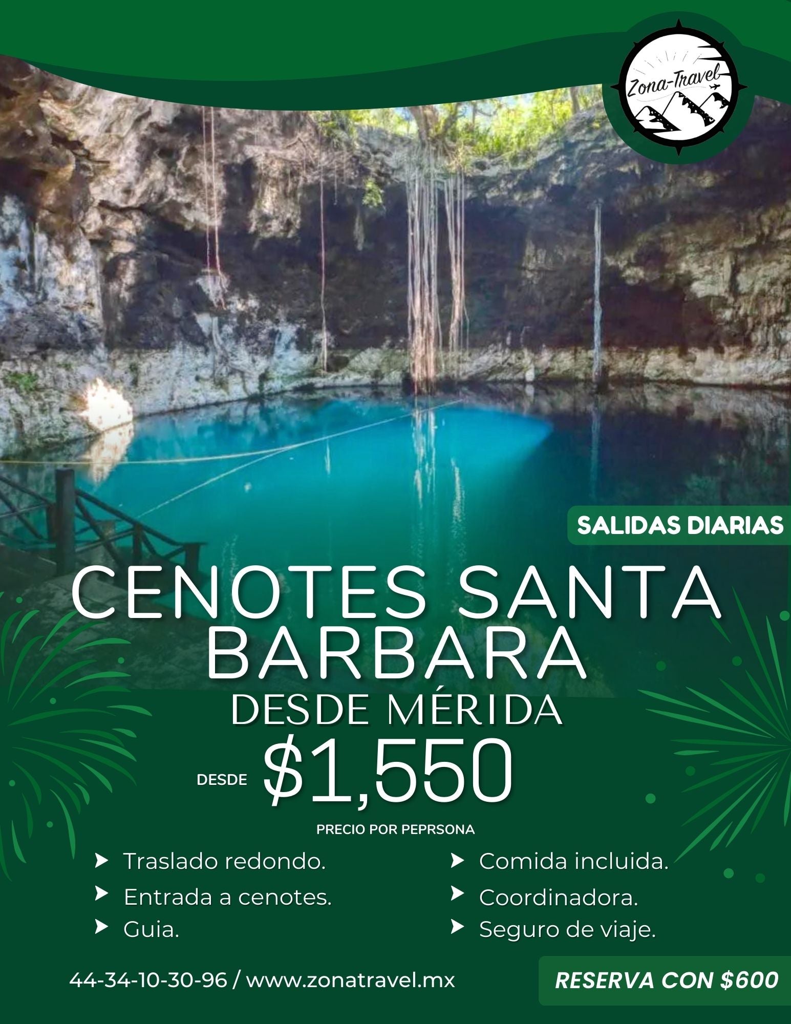 Cenotes de Santa Bárbara – Zona Travel